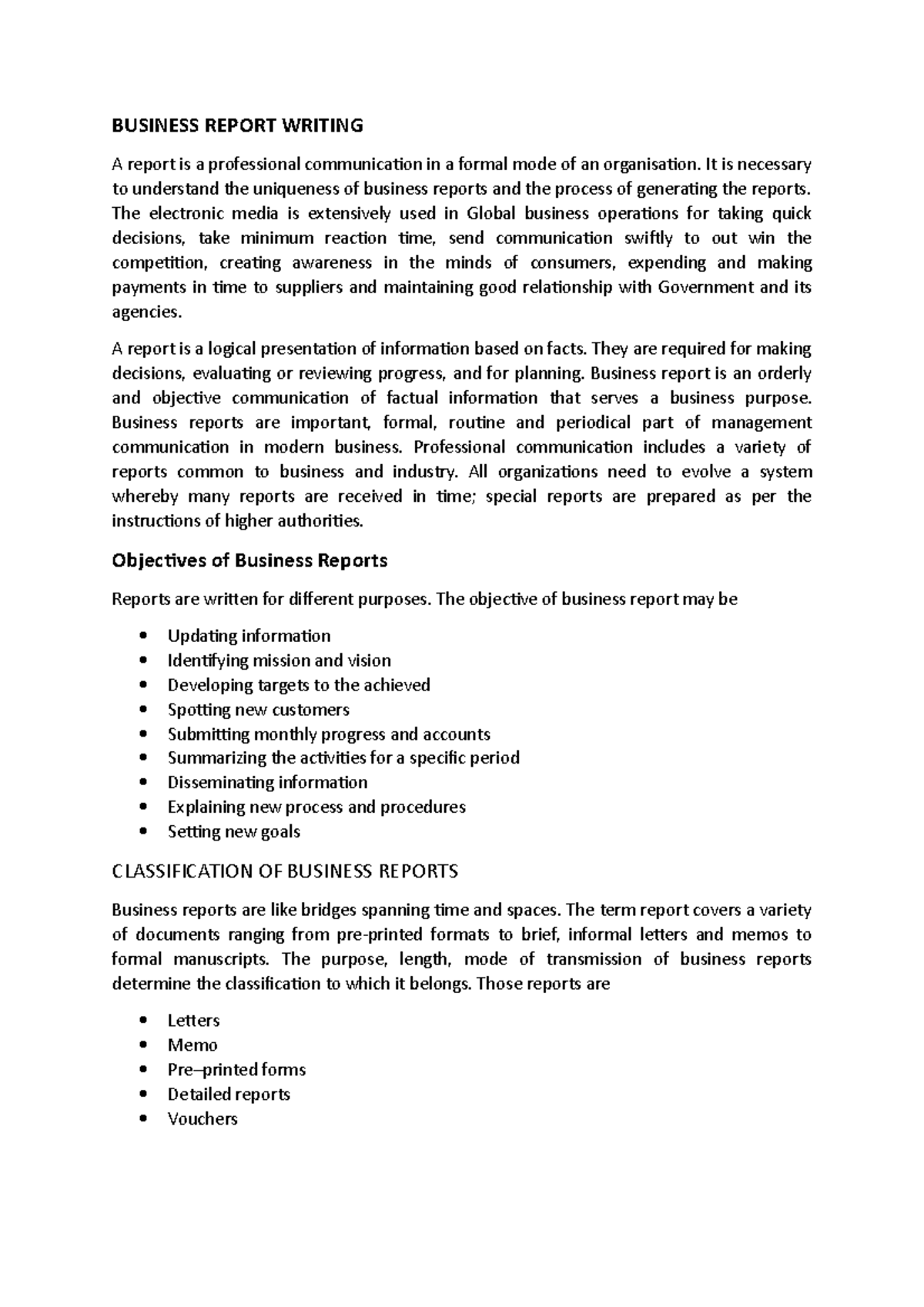 What Is Business Report Writing Definition At Donna Champion Blog