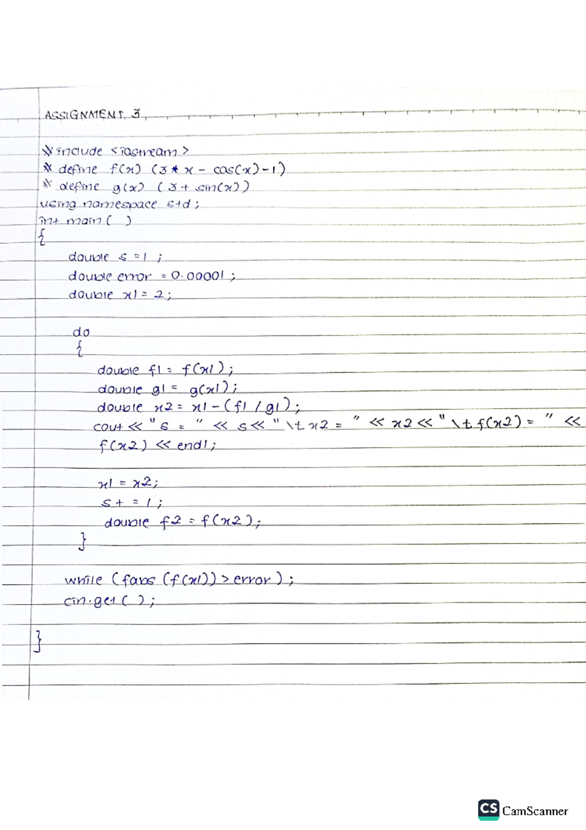 Programming - nooooo - Mathematical Methods 1 - CamScanner - Studocu