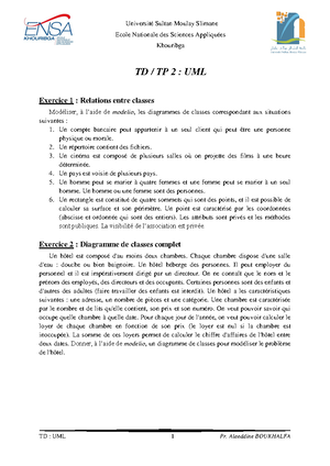 TD1Use Case Diagram Corrige - Analyse Orientée Objet – ING TD 1 : Diagramme de cas d'utilisation ...