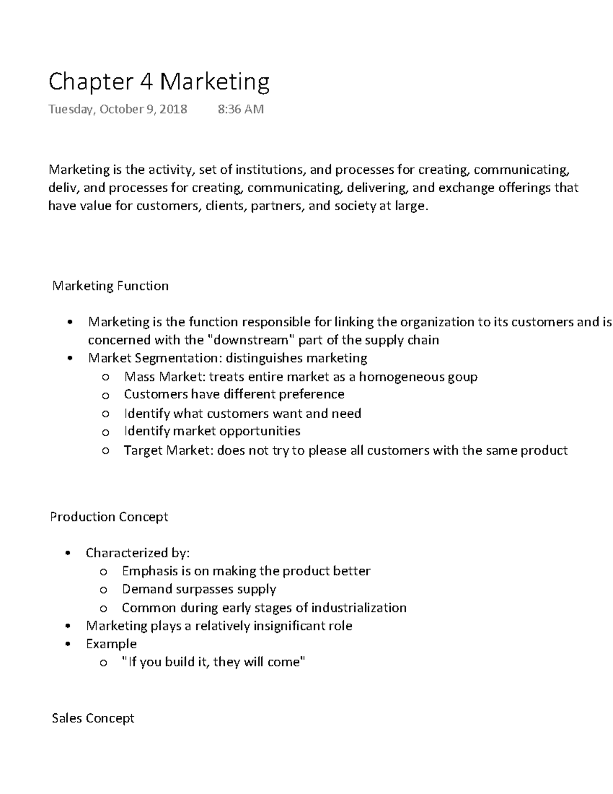 SCM 380 Chapter 4 - Warning: TT: undefined function: 32 Marketing is the activity, set of - Studocu