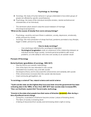 Chapter 1 Notes - The Real World: an Introduction to Sociology ...