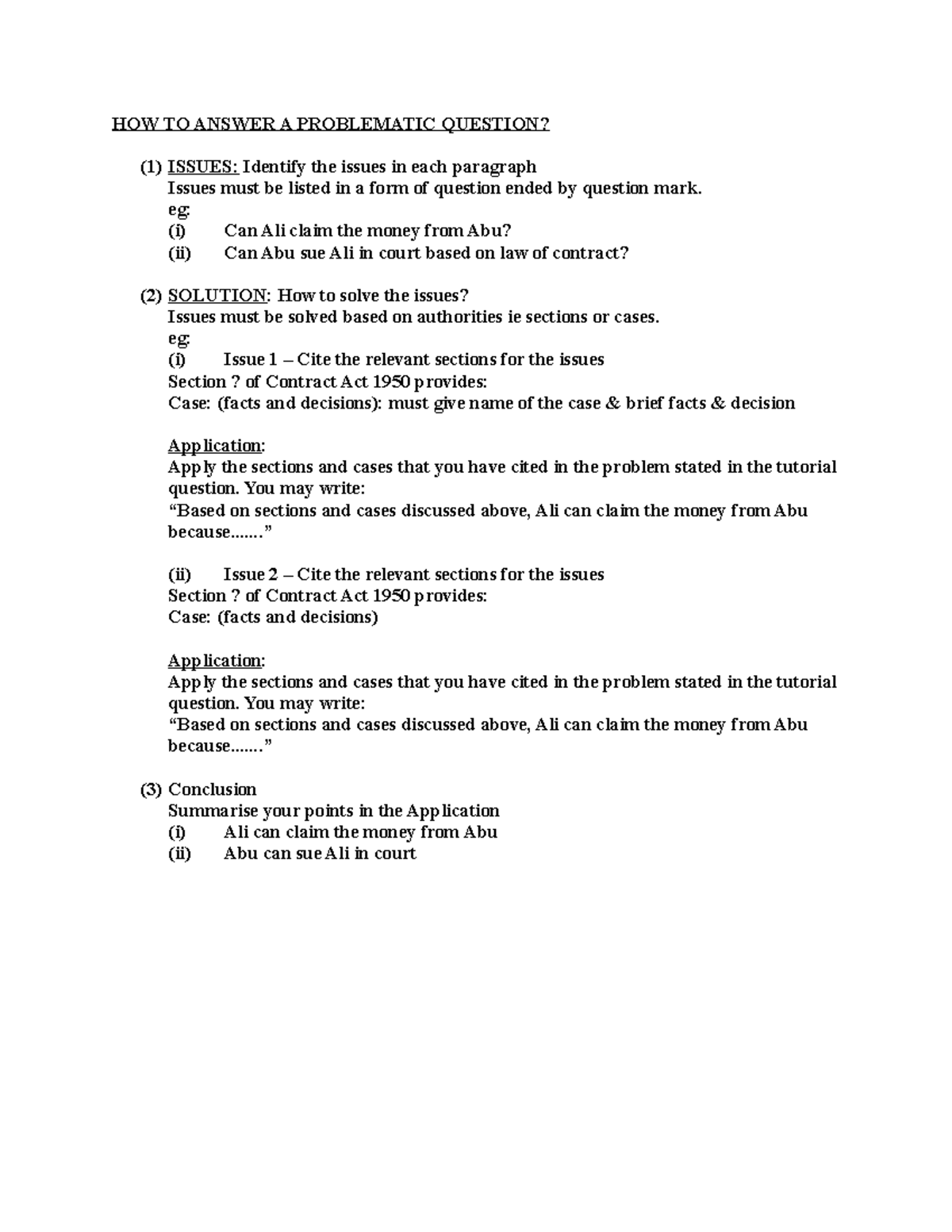 HOW TO Answer Problematic Question - HOW TO ANSWER A PROBLEMATIC ...