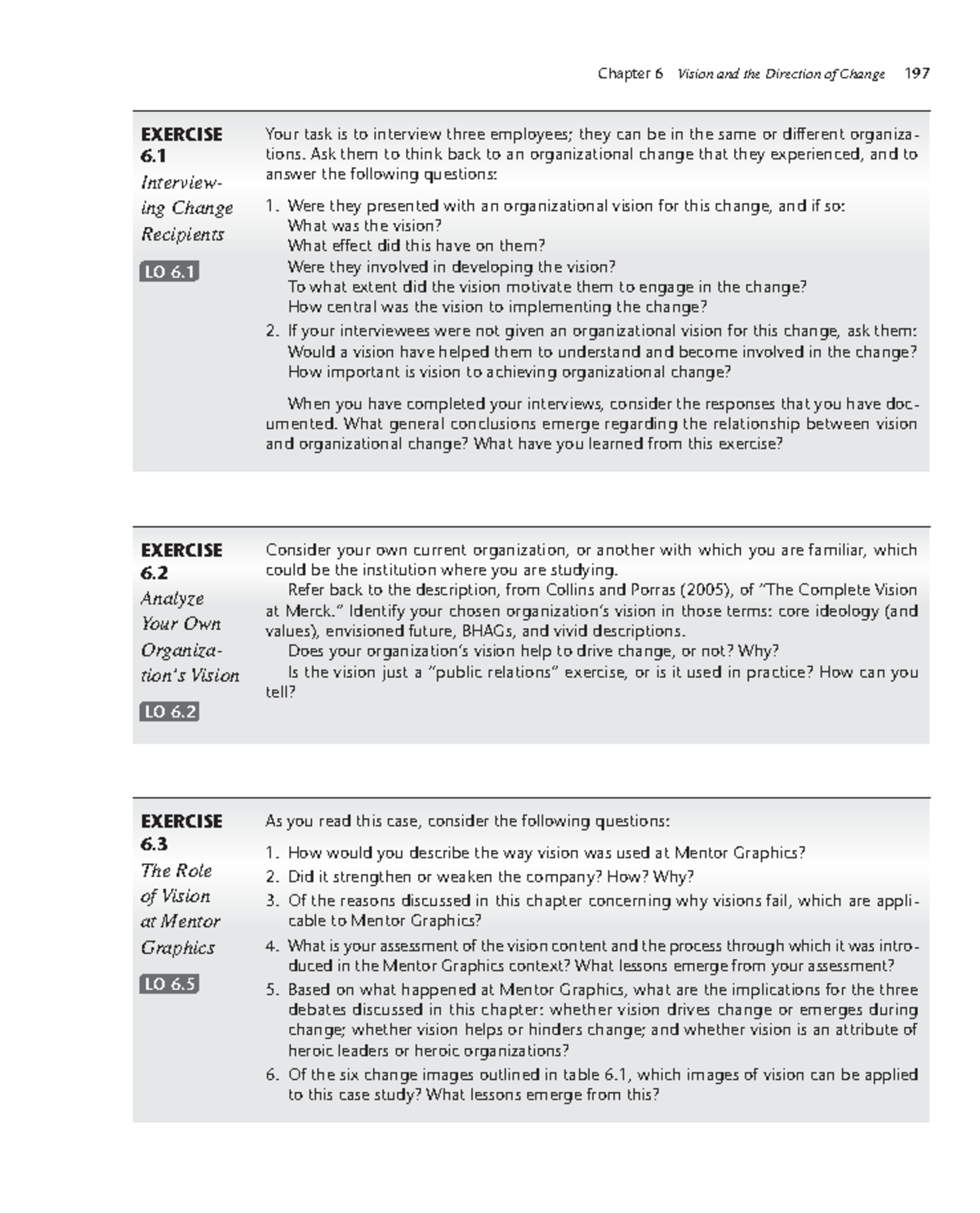 Role of Vision at Mentor Graphics Palmers - Chapter 6 Vision and the ...