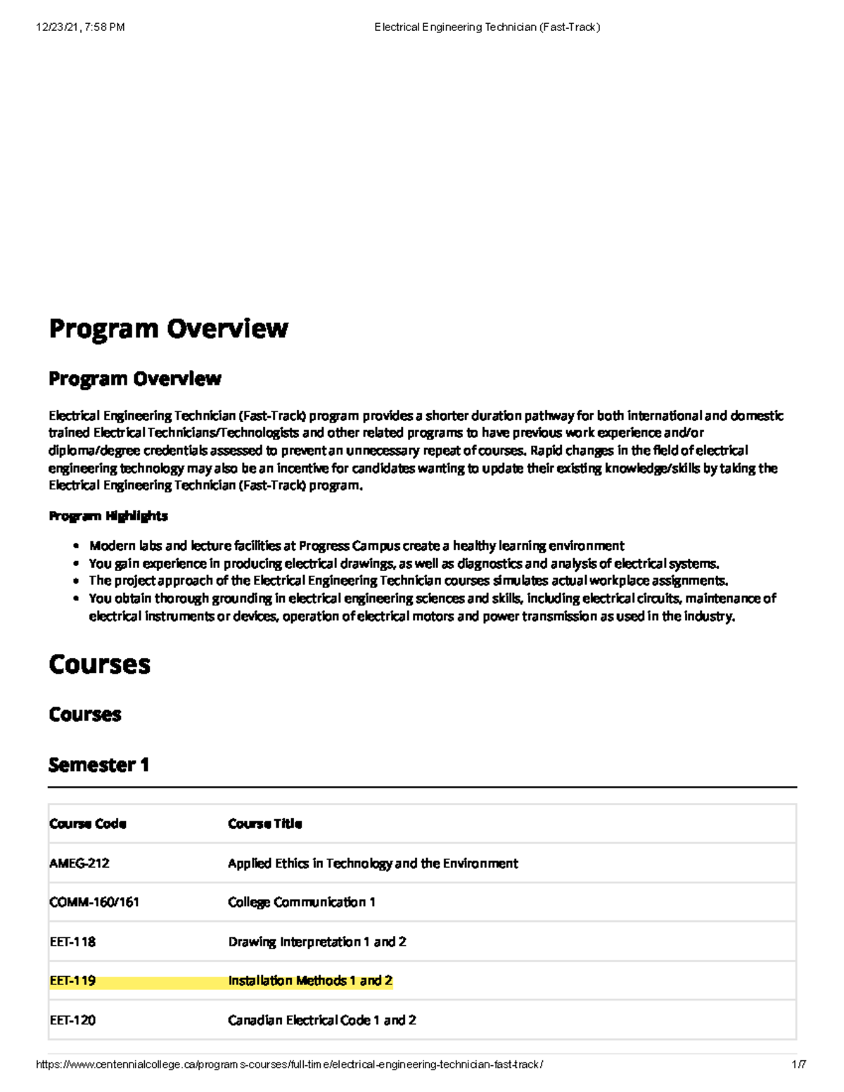 Electricalengineeringprogrammap - Program Overview Program Overview ...