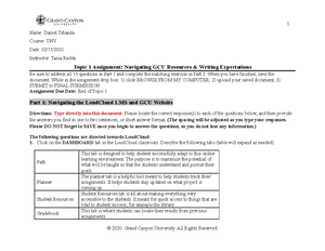 UNV-103-T1- GCUResourcesand Writing Expectations Worskheet-Online (1 ...