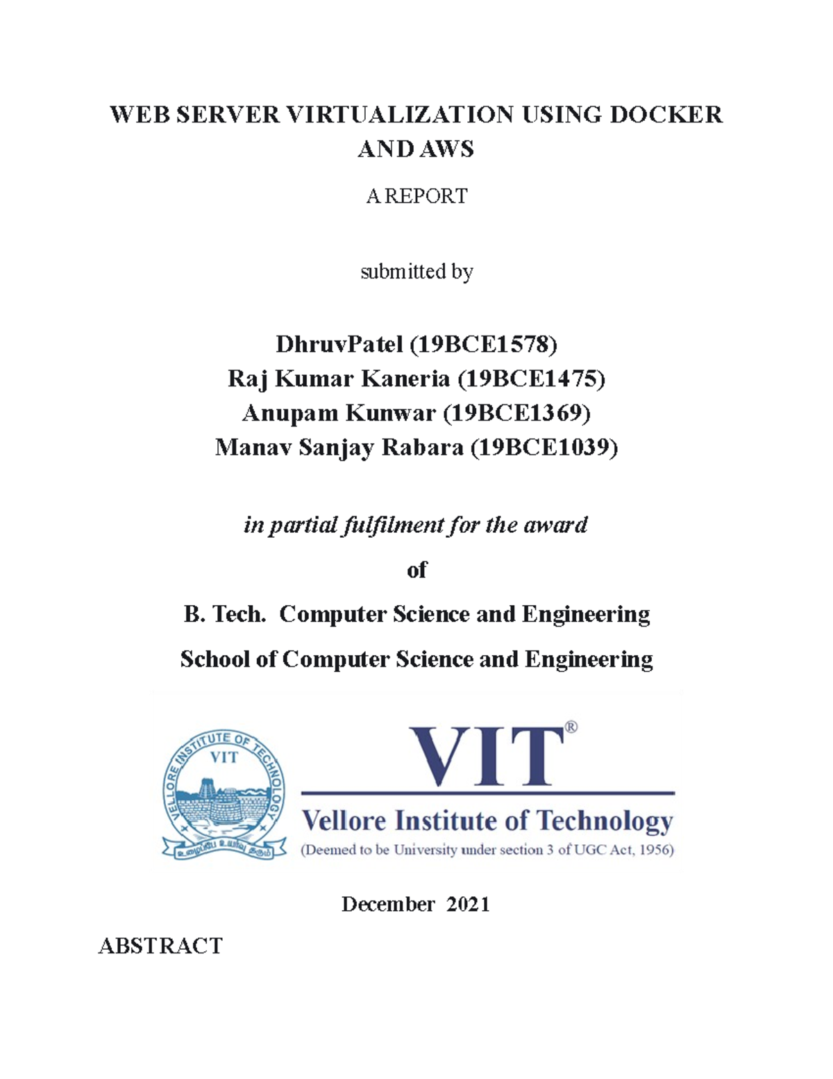 Virt JComp Report Review 1 - WEB SERVER VIRTUALIZATION USING DOCKER AND ...