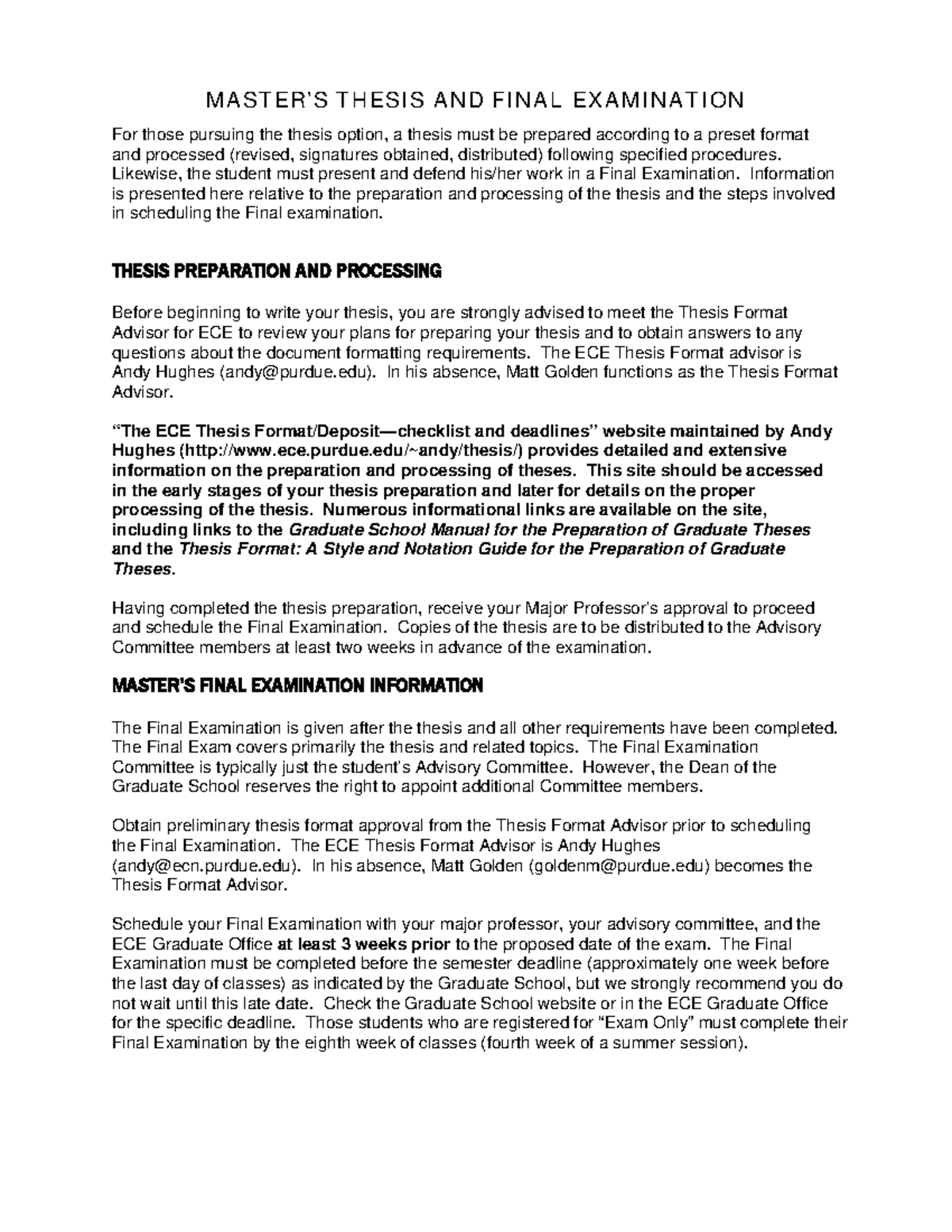 Thesis preprewe - M AST ER’S T H ESI S AN D FI N AL EX AM I N AT I ON ...