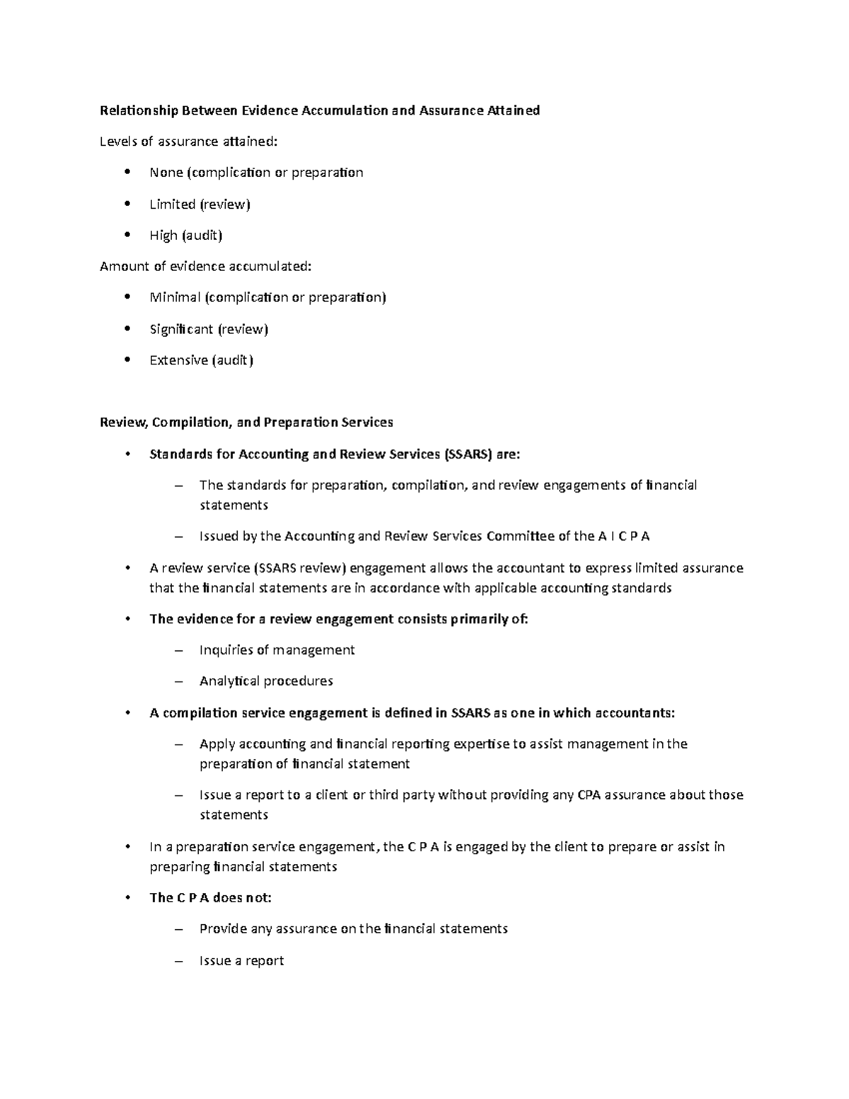 Lecture Notes 25 - Relationship Between Evidence Accumulation and ...