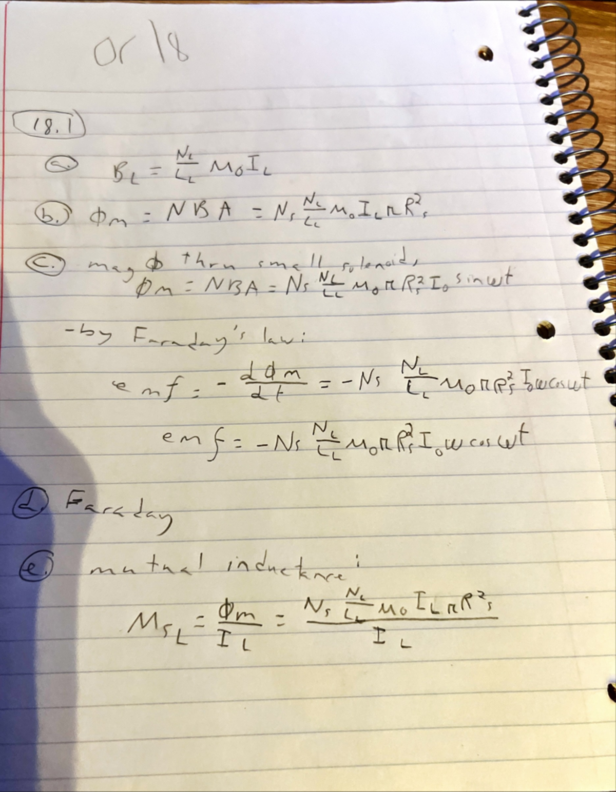 Or18 - orhw 18 answers - PHYS 2074 - Studocu