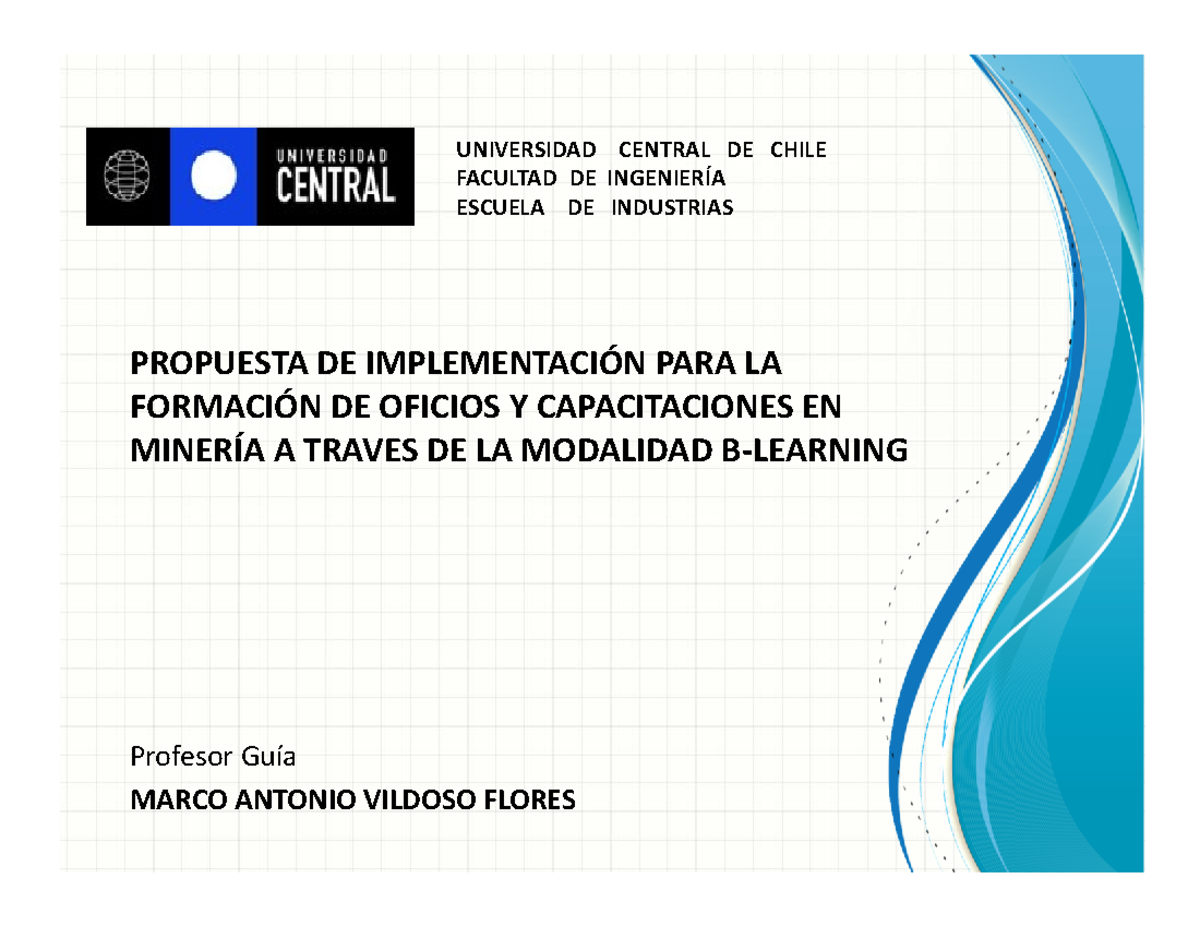 Formacion Modalidad B-Learning - PROPUESTA DE IMPLEMENTACIÓN PARA LA FORMACIÓN DE OFICIOS Y ...