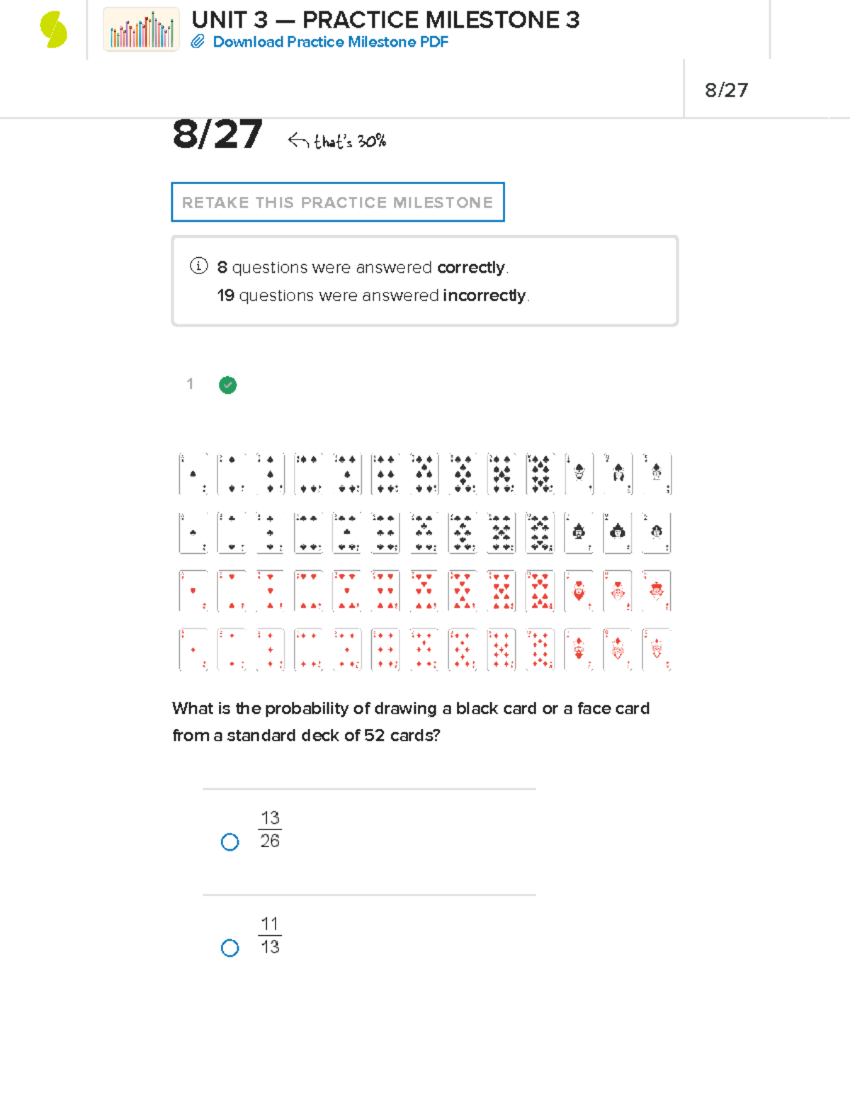 Sophia Practice Milestone 3 Mat 240 - 1 8/27 that's 30% RETAKE THIS ...