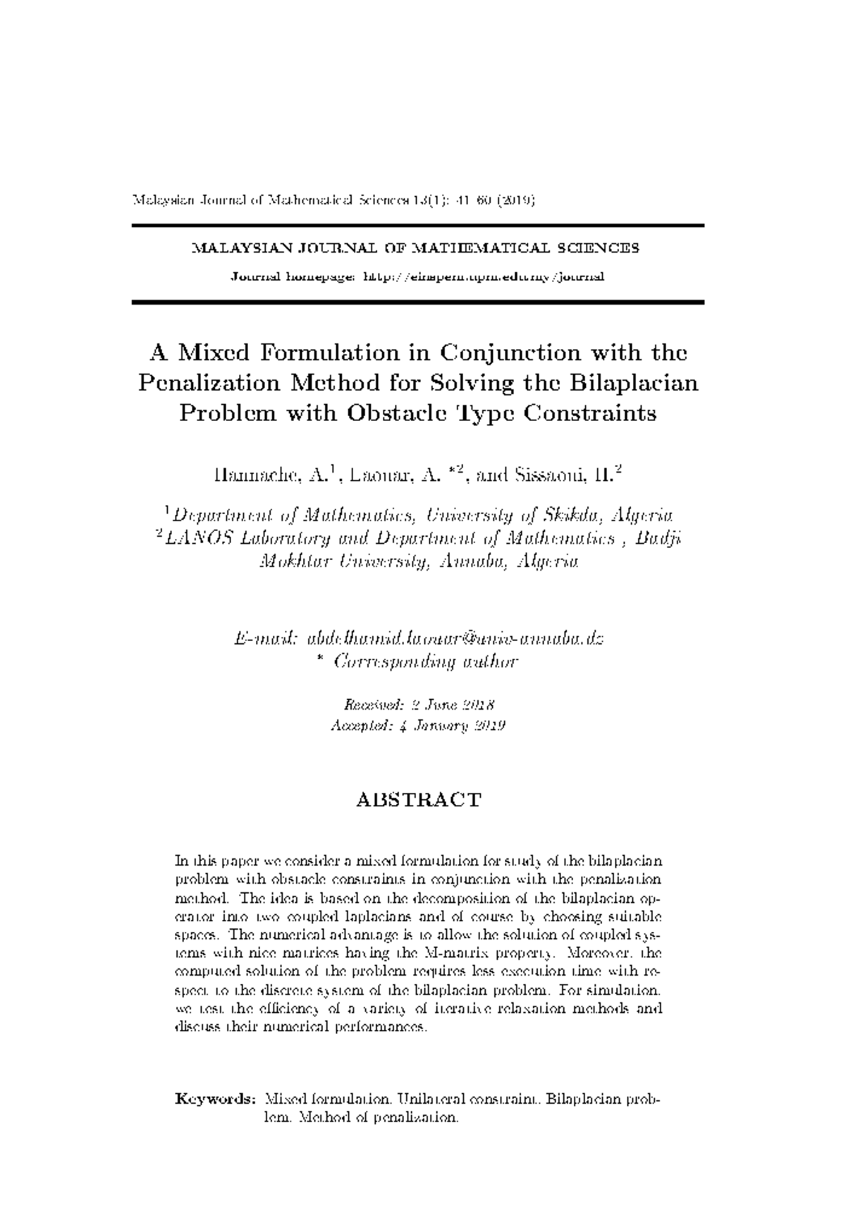 A Mixed Formulation in Conjunction with the Penalization Method for ...