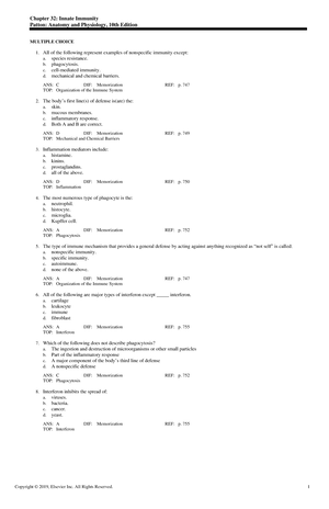 Chapter 20 Central Nervous System - Patton- Anatomy & Physiology, 9th ...
