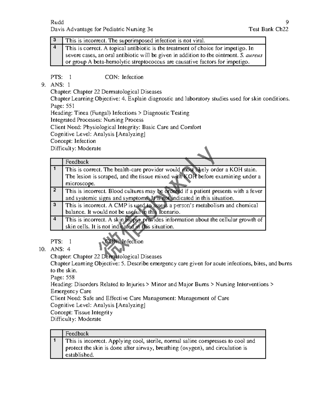 Test bank pediatric nursing critical components of nursing care 3rd ...