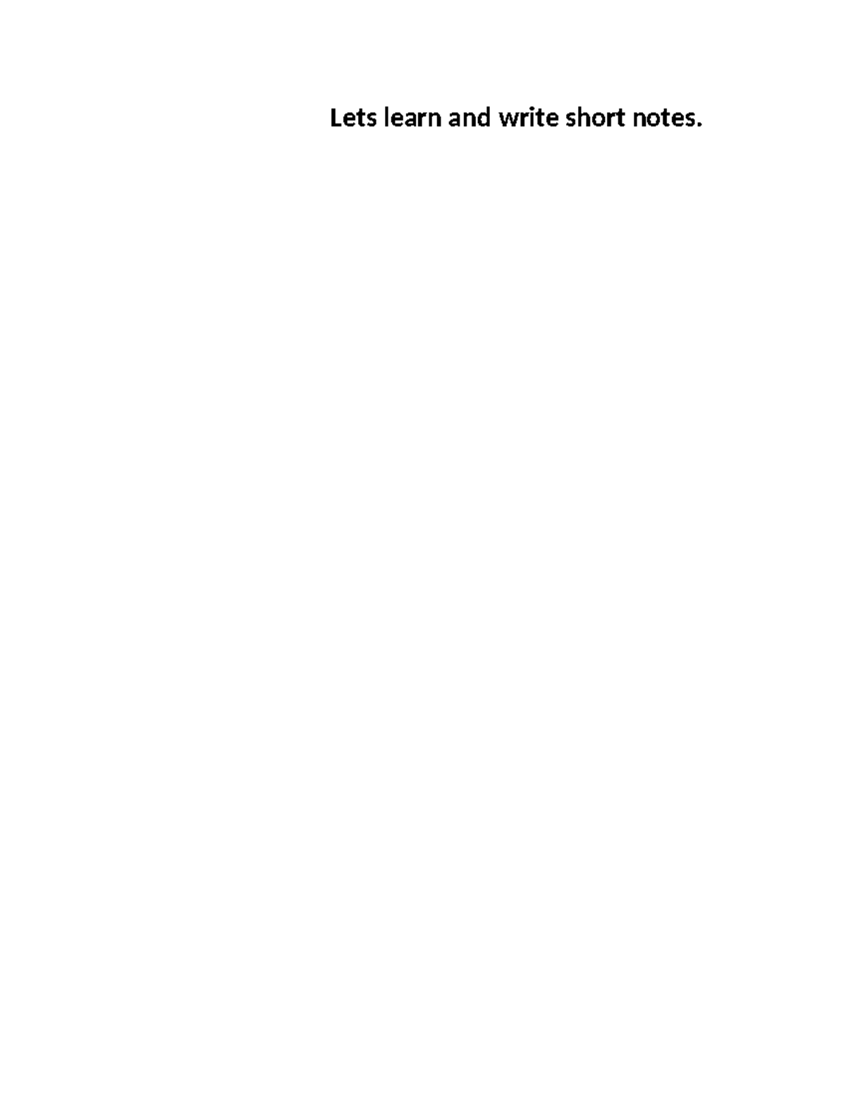 Lets learn and write short notes - Computer Applications - Lets learn ...
