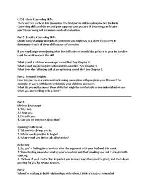 H Bishop U6A2 role play recording worksheet Track 1 Assign 3 - Role ...