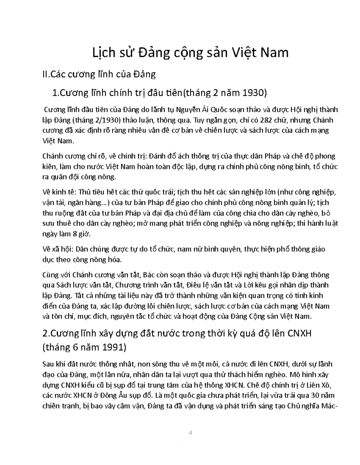 Lịch sử Đảng cộng sản Việt Nam P - L ch s Đ ng c ng s n Vi t Namịửảộảệ IIác c ng lĩnh c a Đ ...