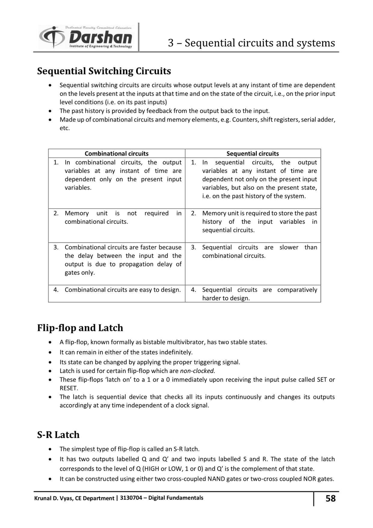 Module 3 - Important For Gtu - Digital Fundamentals - Studocu