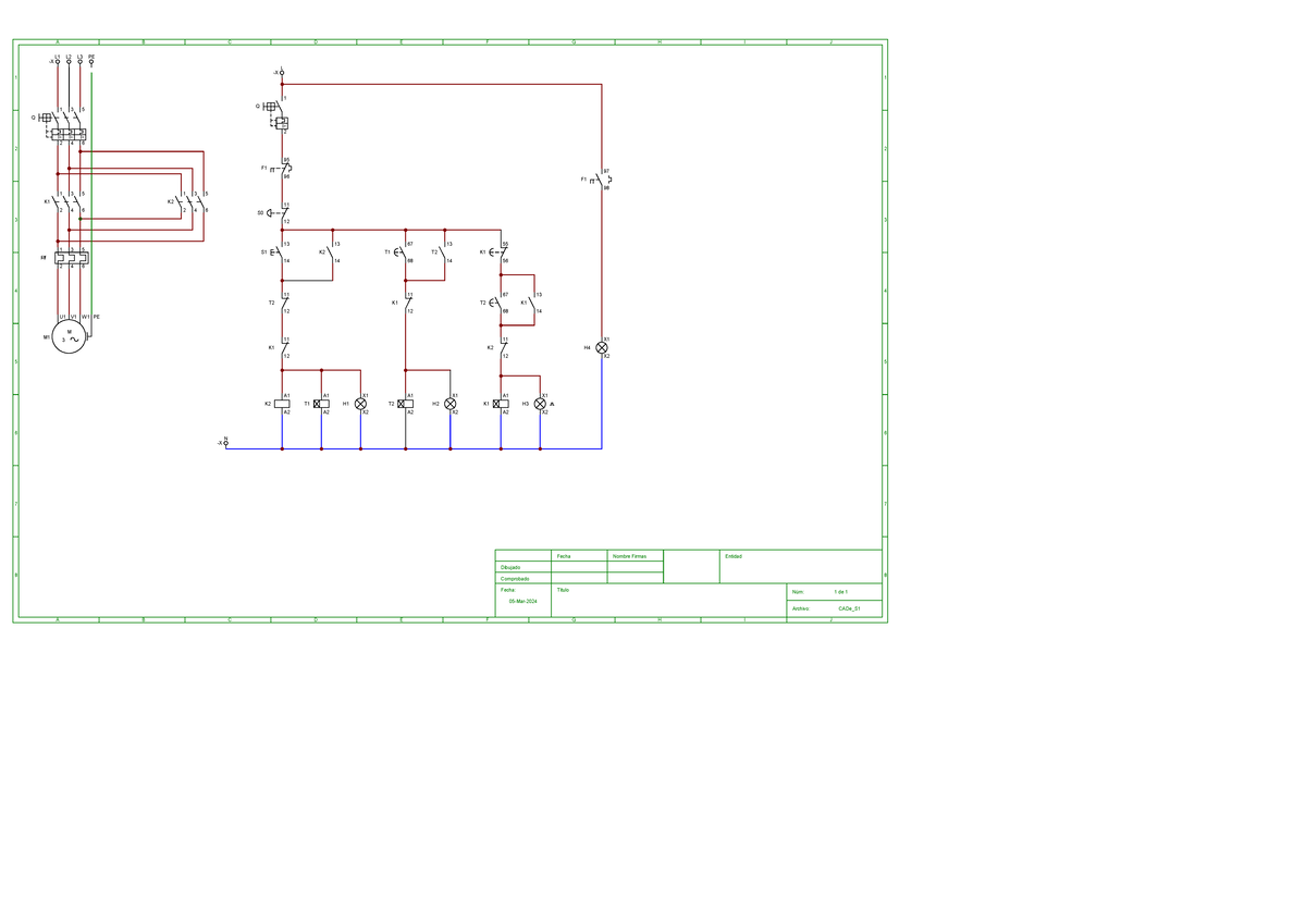 Arranque directo - A A B B C C D D E E F F G G H H I I J J 1 1 2 2 3 3 ...