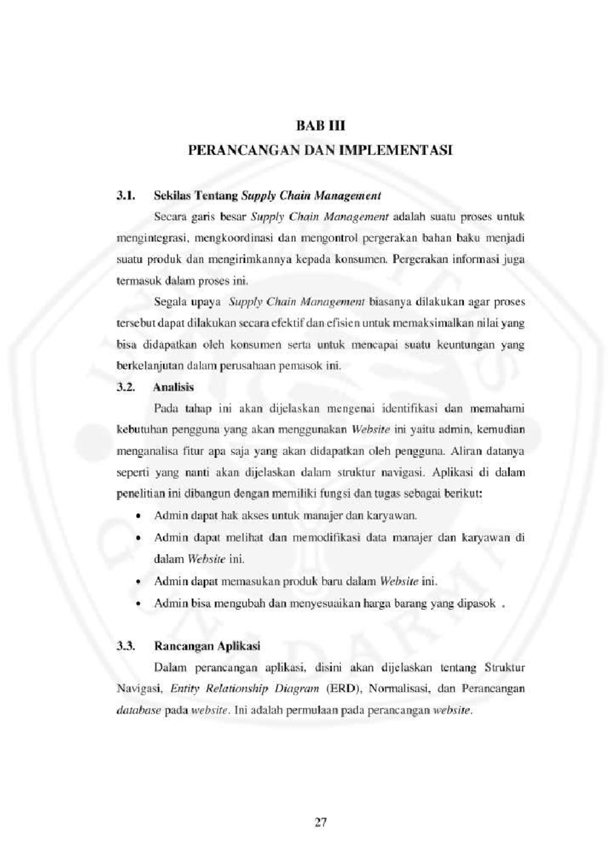 Chapter 3 Web Based Supply Chain Management Application With Codeigniter Pemrograman Komputer