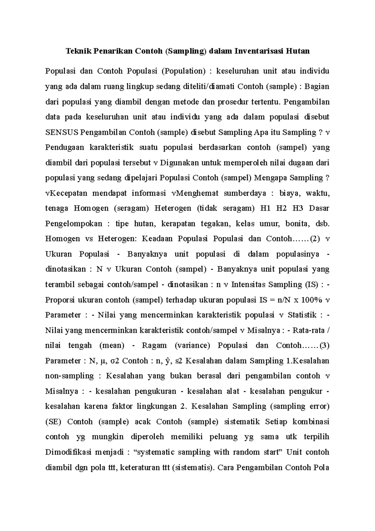 10 Teknik Penarikan Contoh pengambilan sampling - Teknik Penarikan ...