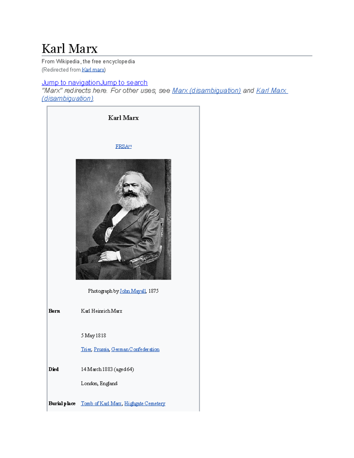Karl Marx - IT MONUMENTAL ALOVELY TO READ AND HIGHLY INFORMATIVE - Karl ...