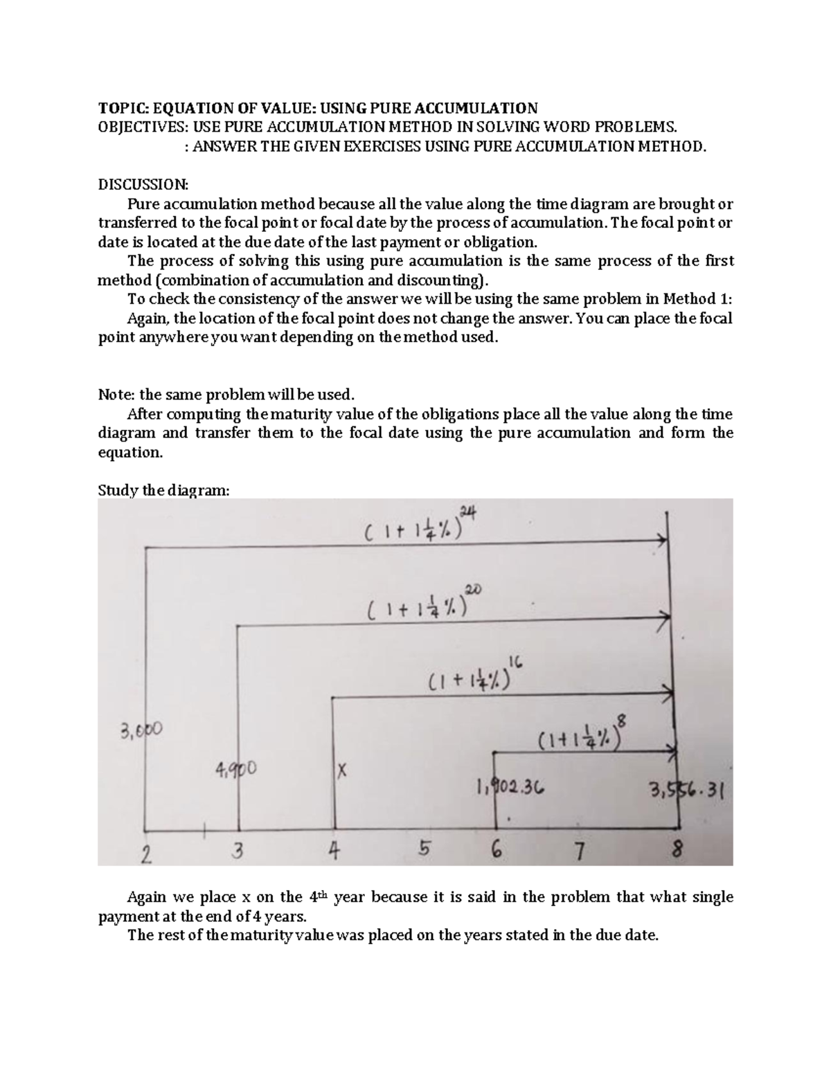 CVM-equation-of-value - TOPIC: EQUATION OF VALUE: USING PURE ...
