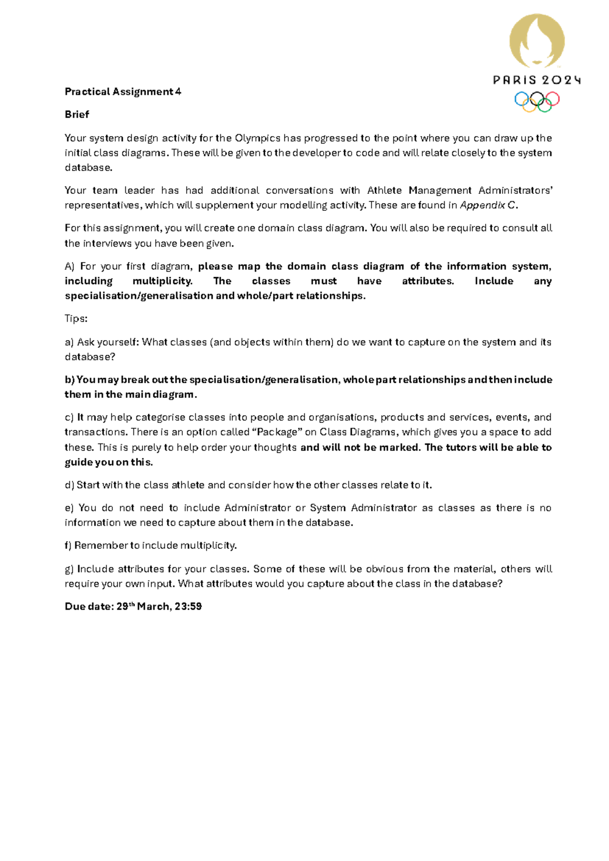 Practical 4 Instructions - Practical Assignment 4 Brief Your system ...