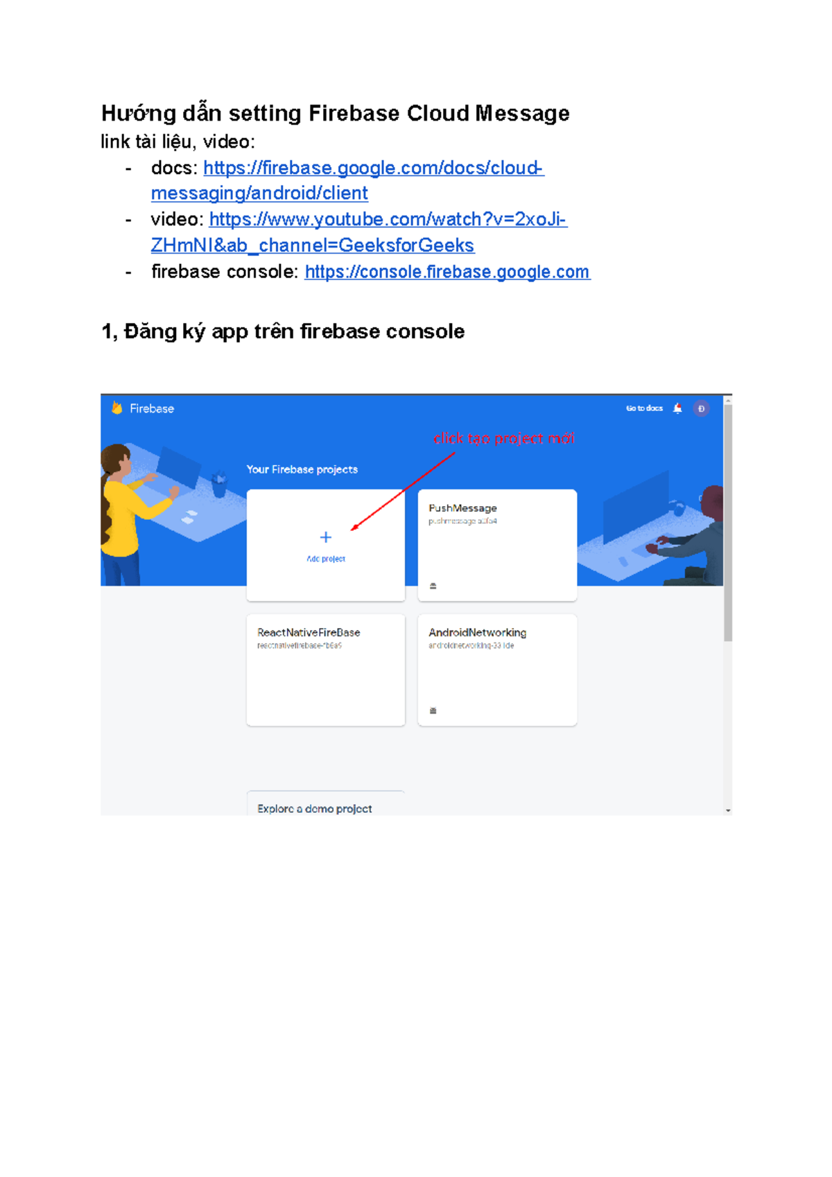 Firebase cloud message - Hướng dẫn setting Firebase Cloud Message link ...