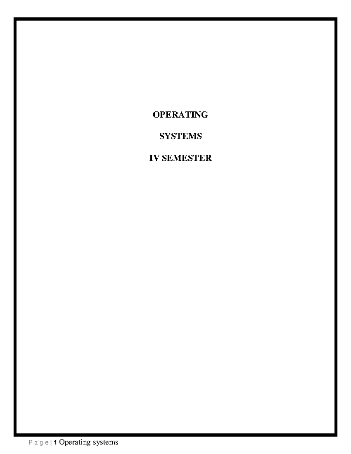 OS UNIT 1 - object oriented analysis and design content - OPERATING ...