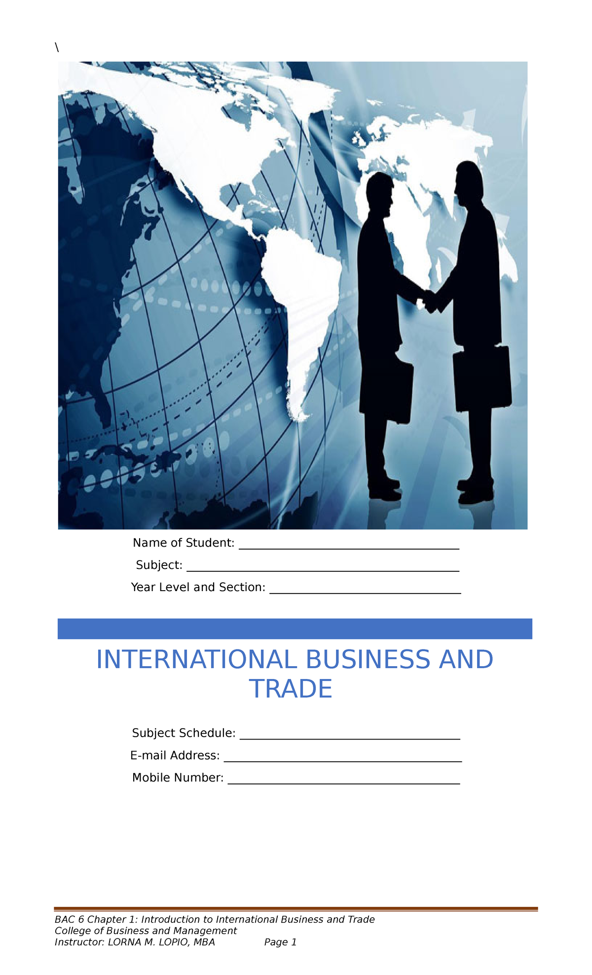Lesson-1.-Introduction-to-International-Business-and-Trade - \ Name of ...