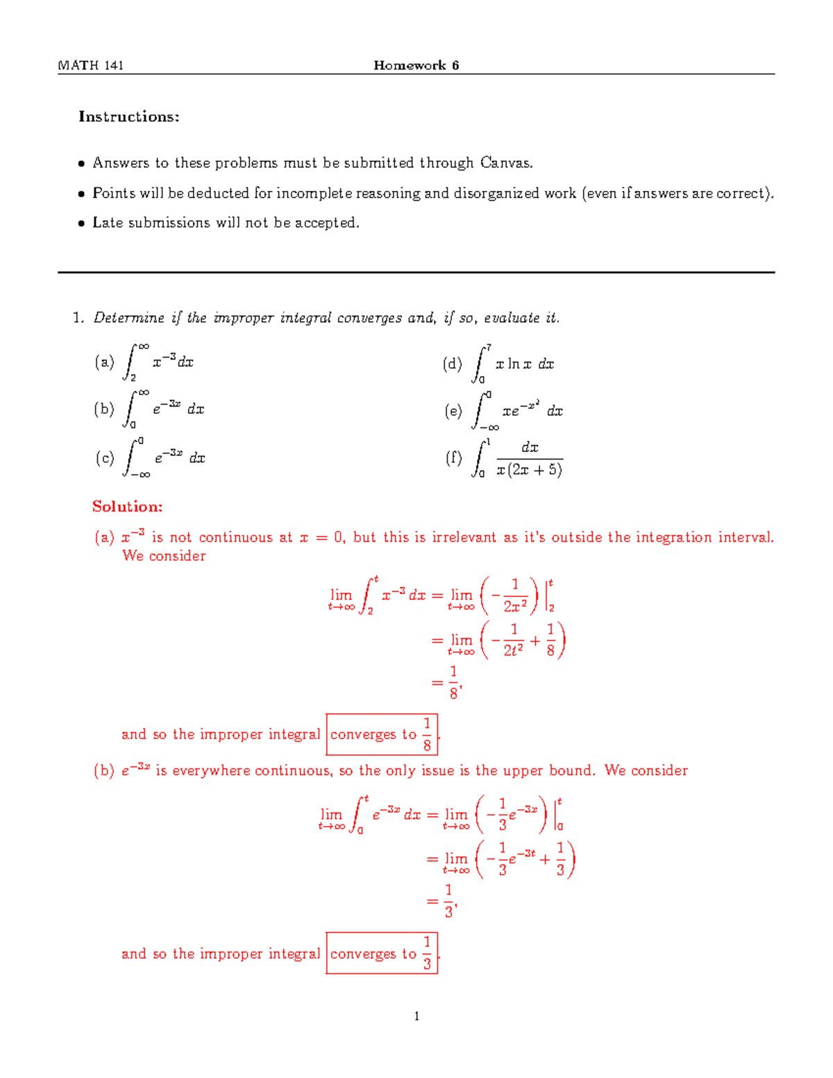 Homework 06-soln - Jtkrjrnrnr - Instructions: Answers to these problems must be submitted ...
