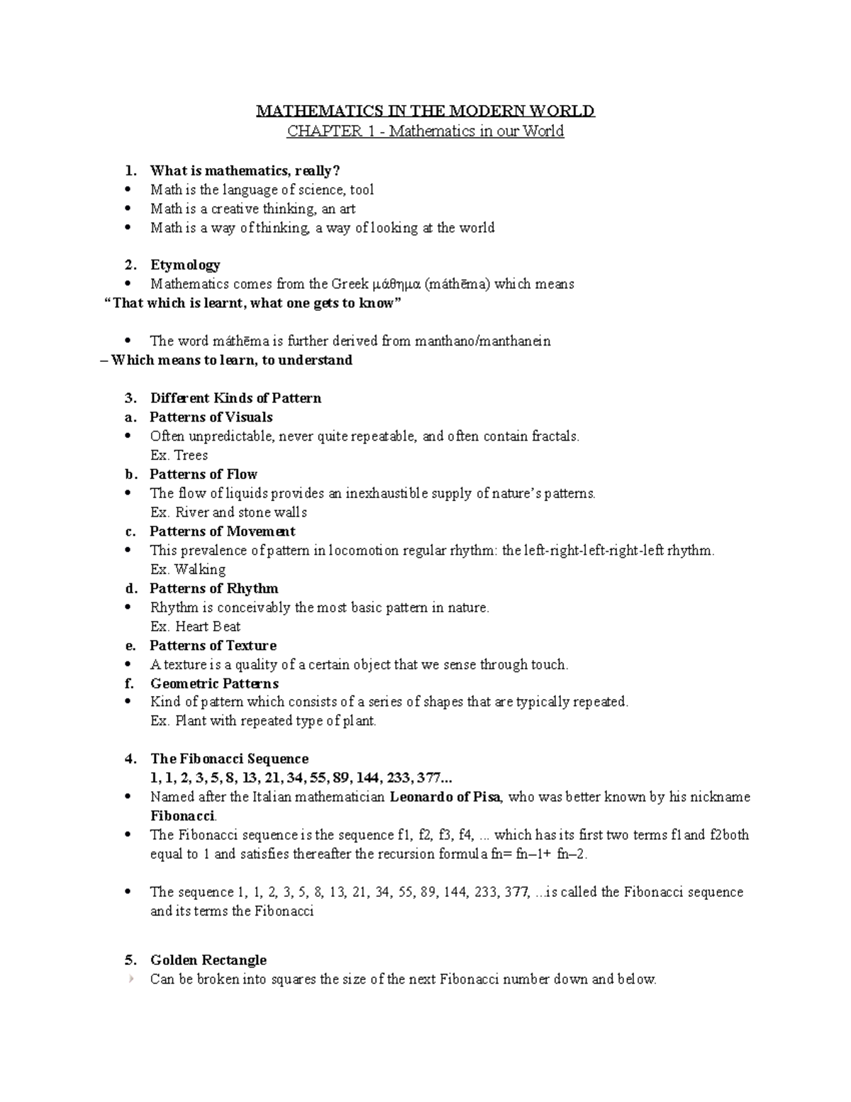 Reviewer- Ilumin-MATH - MATHEMATICS IN THE MODERN WORLD CHAPTER 1 ...
