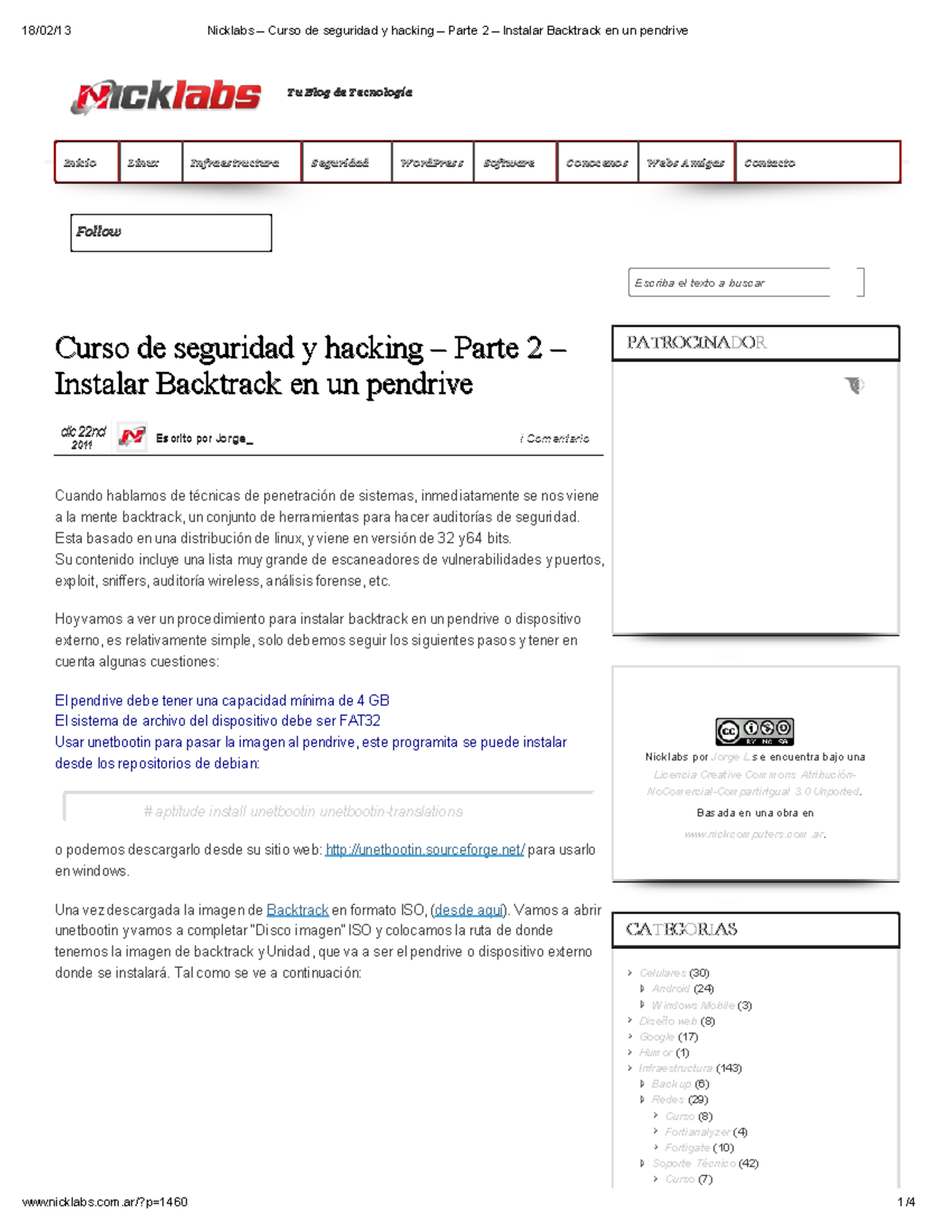 Curso de seguridad y hacking-Instalar Backtrack en un pendrive - Tu Blog de TecnologíaTu Blog de ...