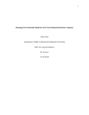 MAT 240 Project Two Template - Report: Regional vs. National Housing ...
