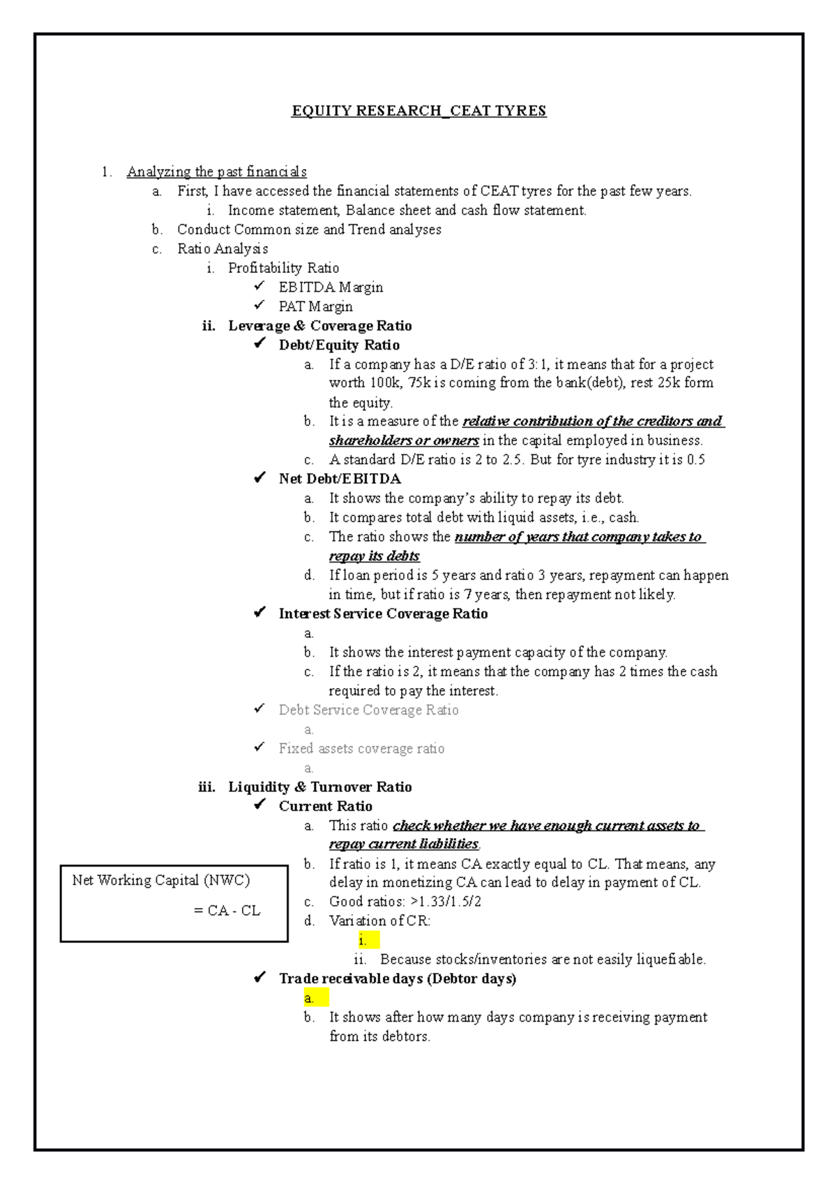 Equity Research CEAT Tyres note - EQUITY RESEARCH_CEAT TYRES Analyzing ...