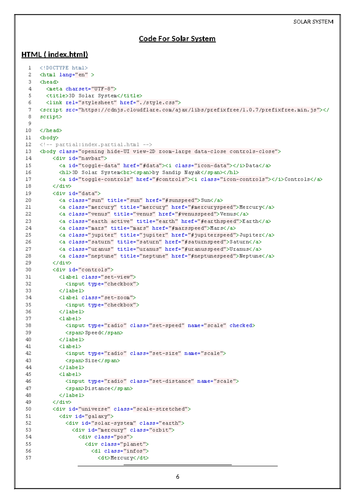 Code For Solar System - nptel - Code For Solar System HTML ( index) 1 2 ...