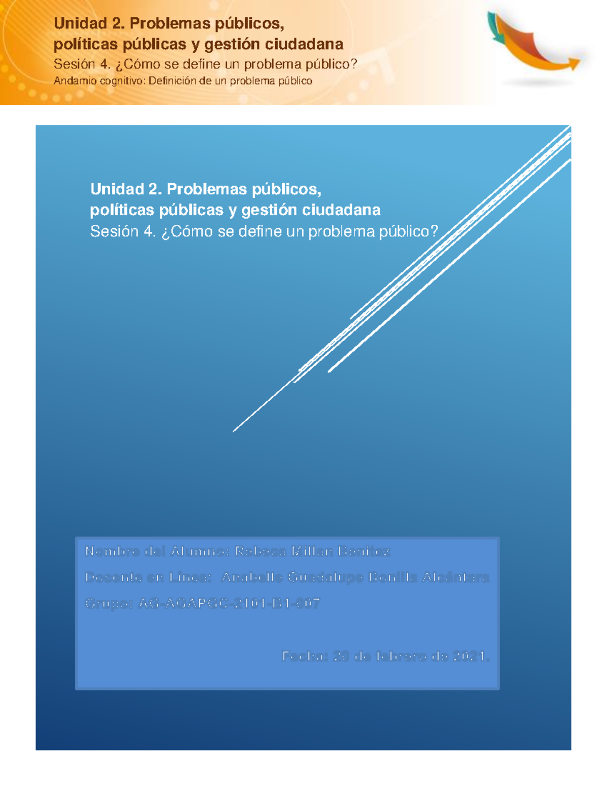 AGP M3 U2 S4 AC Definicion de un problema REMB - Unidad 2. Problemas ...