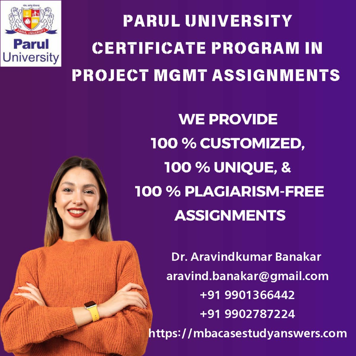 Parul University Certificate Program in Project Mgmt Assignments 17 - Masters in computer - Studocu