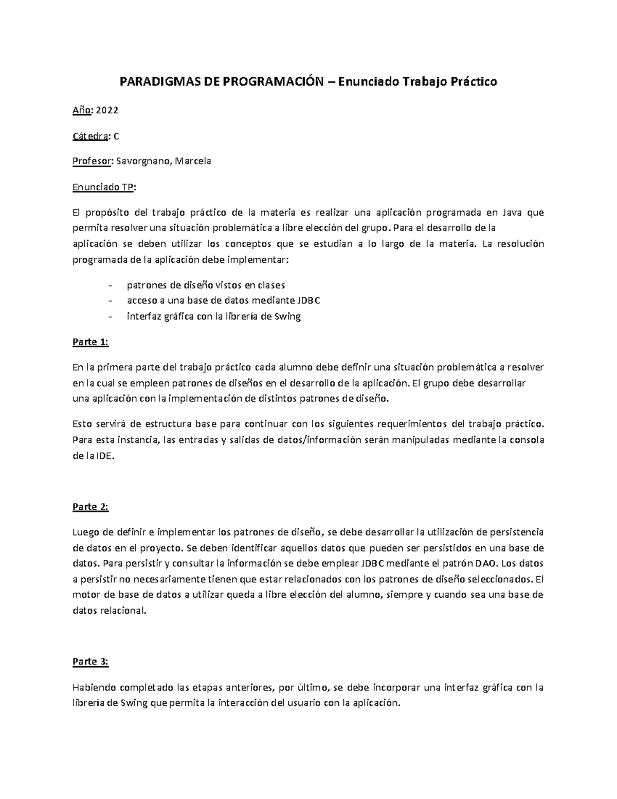 Paradigmas de Programacion TP enunciado - PARADIGMAS DE PROGRAMACI”N ...