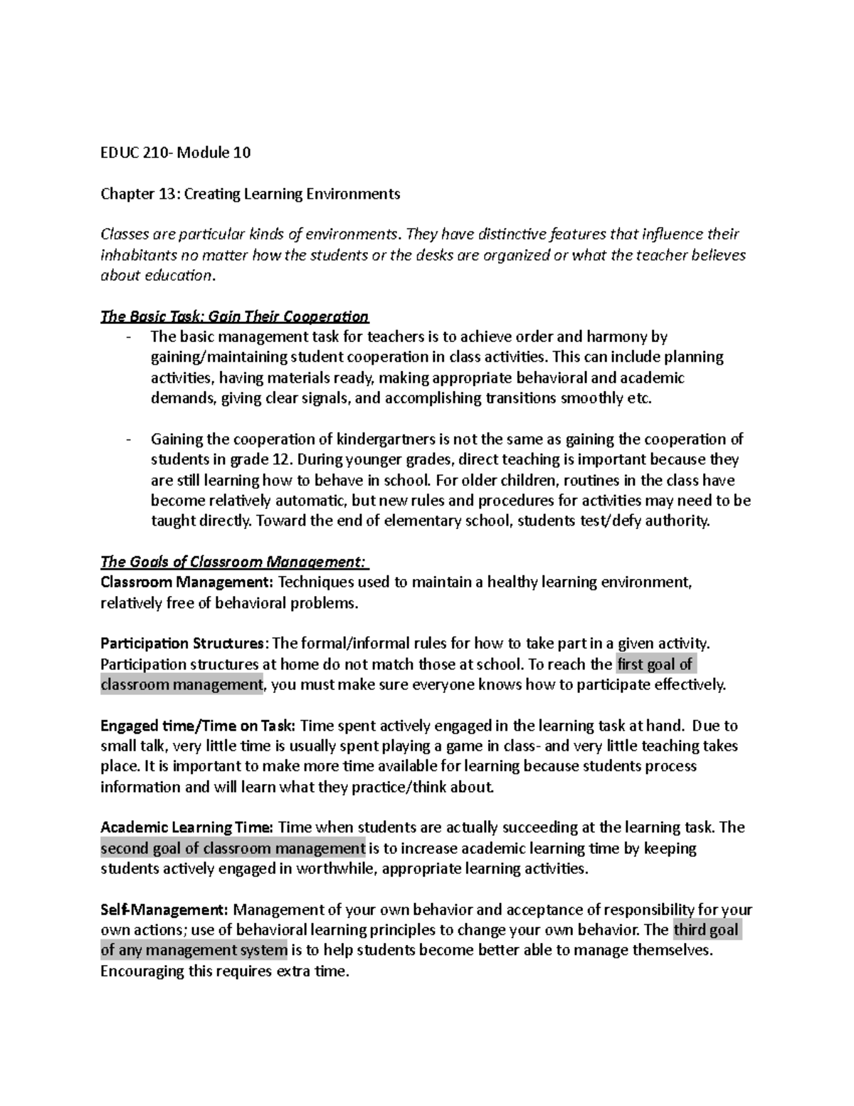 EDUC 210- Module 10 - They have distinctive features that influence their inhabitants no matter ...