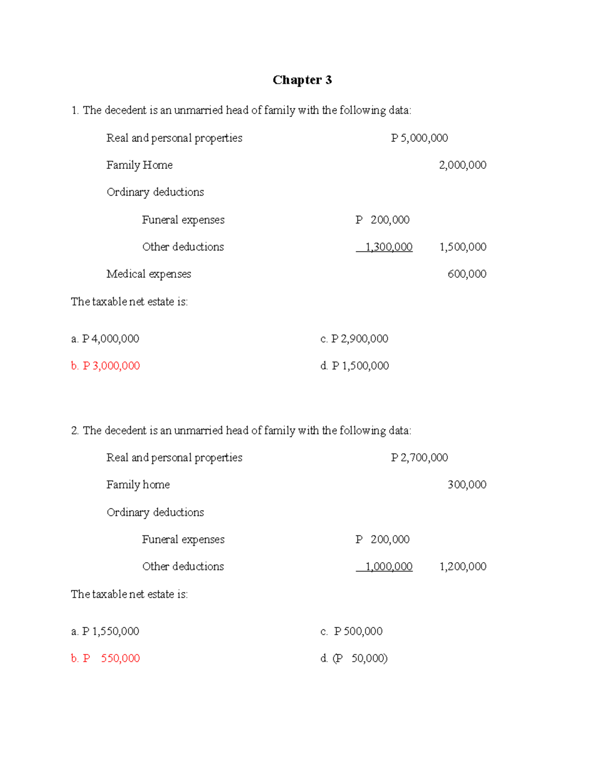 Chapter 3 - Igxxtjg gjxxjgxjgxgixig - Chapter 3 The decedent is an unmarried head of family with ...