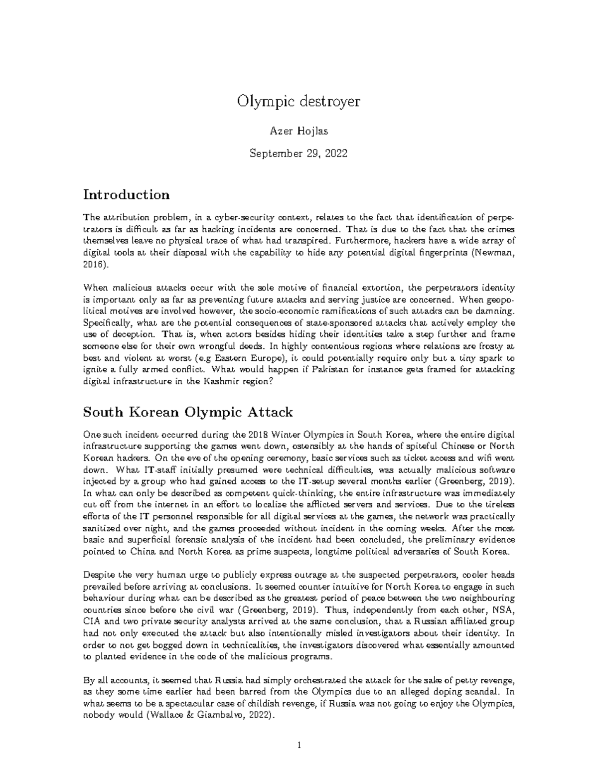 Olympic destroyer - angabanga jebem vam rodbinus - Olympic destroyer Azer Hojlas September 29 ...