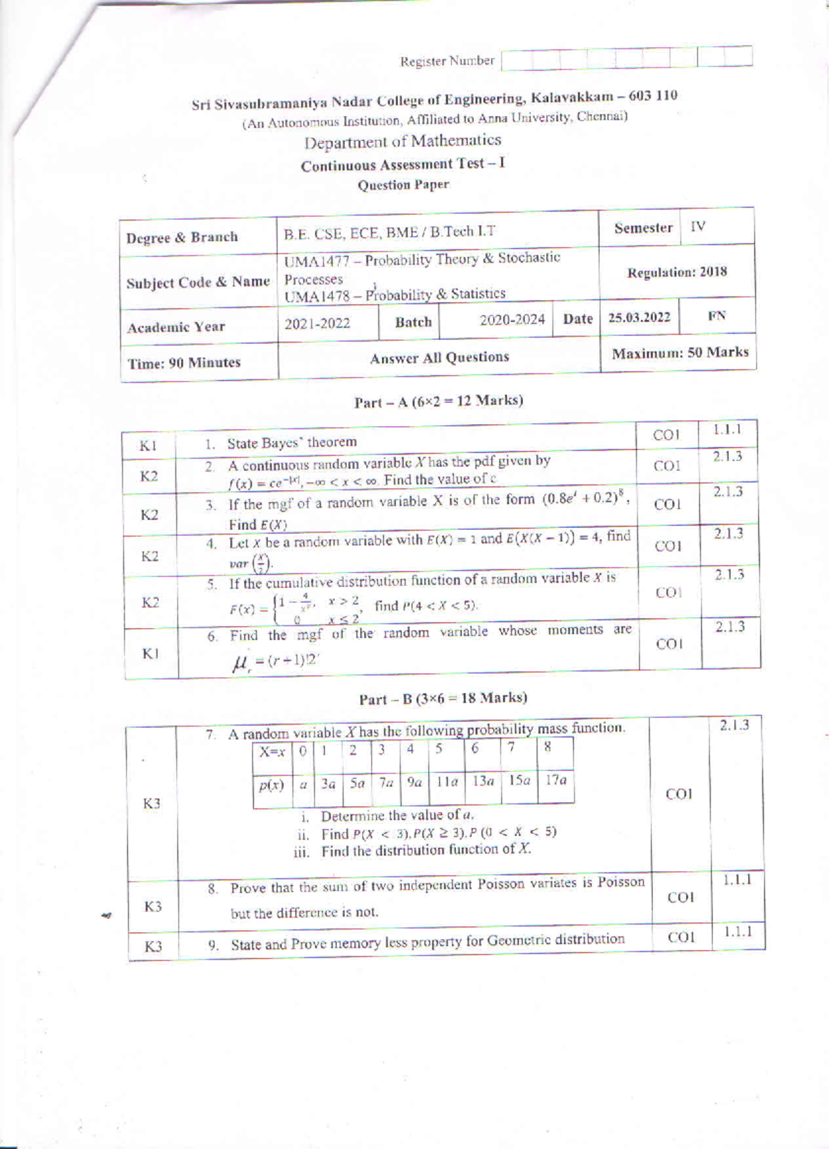 1656905569295 Cat1 Qp Question Paper Electronics And Communication