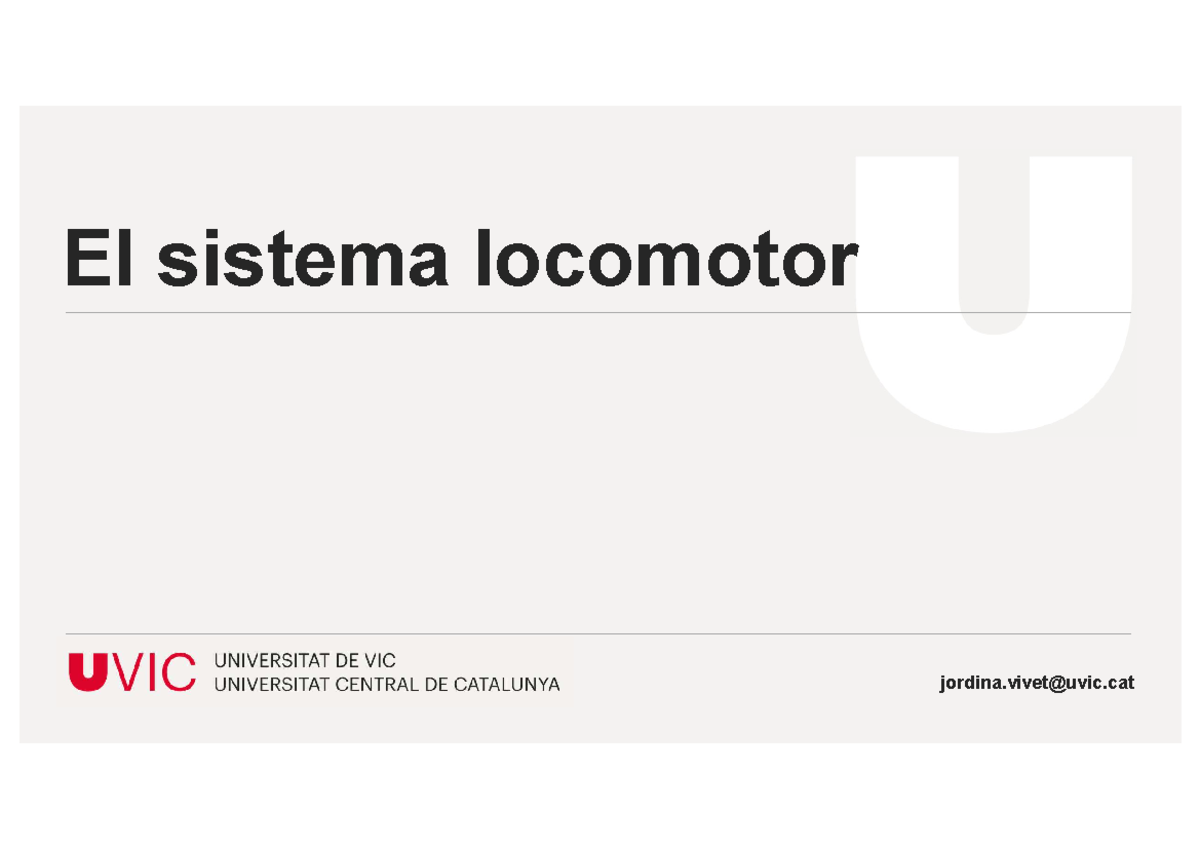 Aparato Locomotor Anatoma Funcional