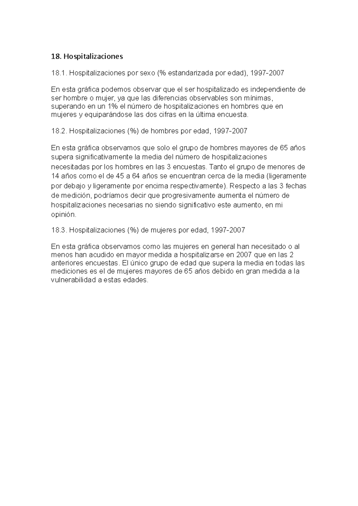 ejercicio 18 respuestas - 18. Hospitalizaciones Hospitalizaciones por sexo (% estandarizada por ...