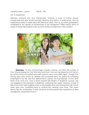 GE3 TASK 1 - none - Name: Claudilyn Jane L. Garcia BSCE-3B 09-07- and Jhuleahn Jones A. Montera ...