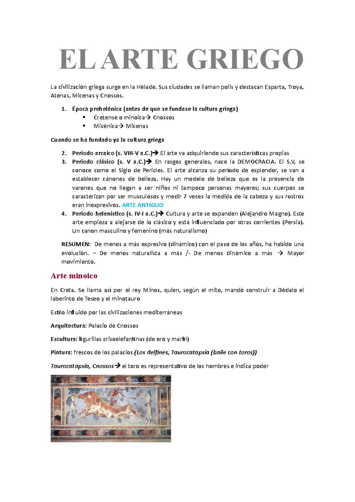 1.ARTE Griego - EL ARTE GRIEGO La civilización griega surge en la ...