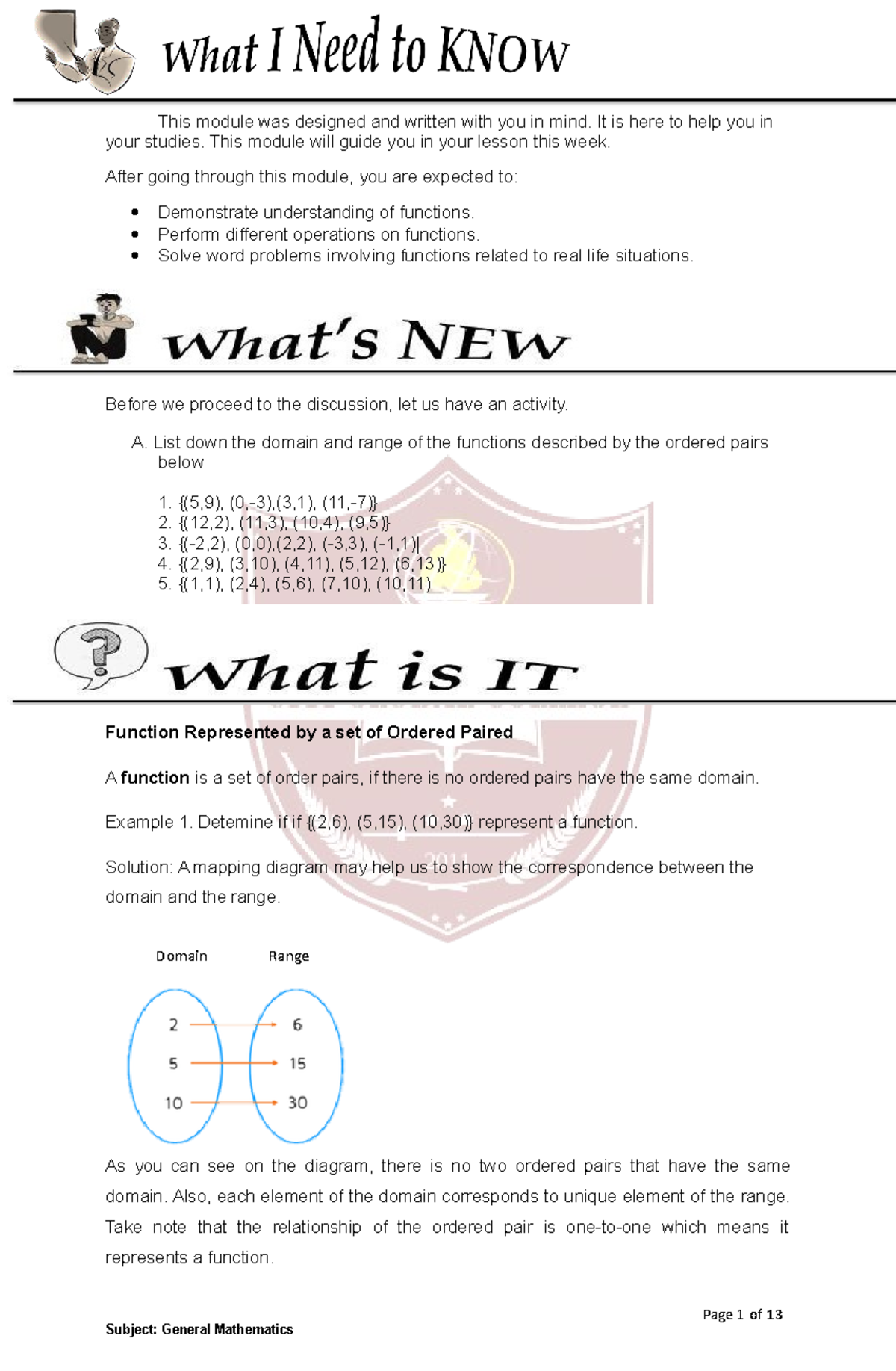 General-Mathematics - details about general mathematics - This module ...