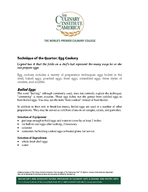 MELC- Cookery - Grade Level:Grade 9 Subject: TLE (Cookery NC II) Week ...